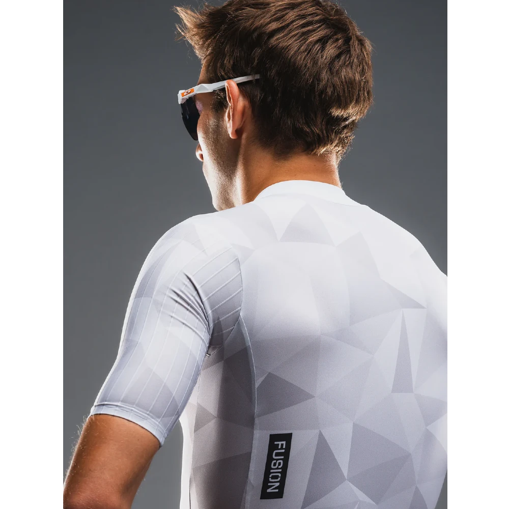 Fusion Tempo Road Race Suit - White/Grey – Endurance Sport