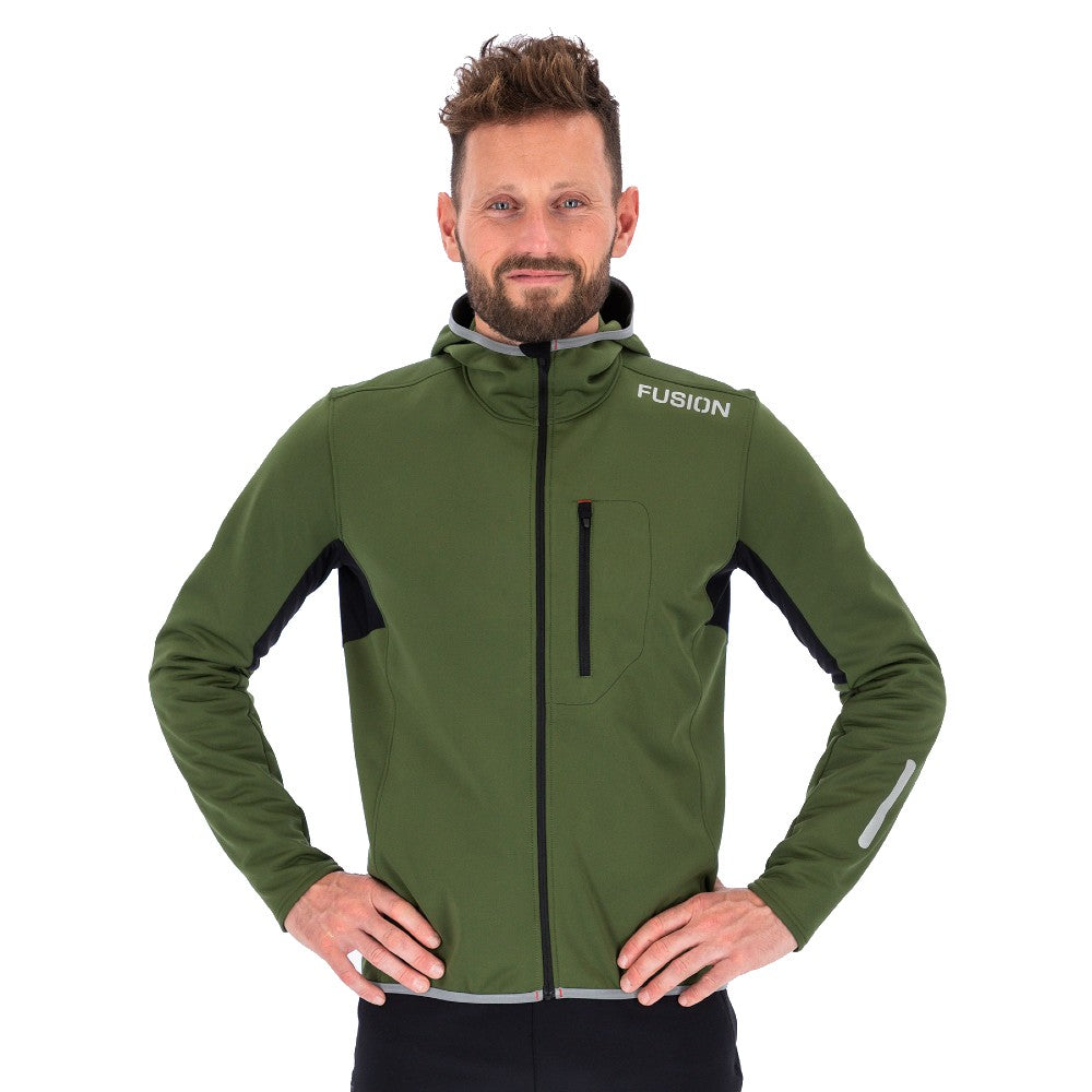 Fusion Commuter Cycling Jacket - Green | Endurance Sport